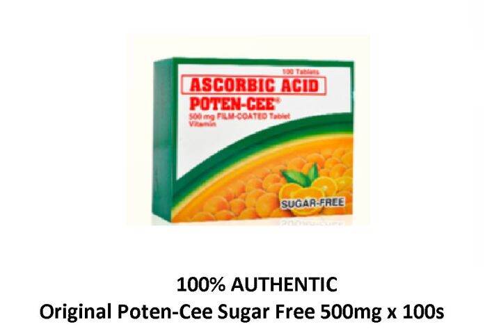 Poten-Cee Sugar Free (Ascorbic Acid) 500mg tab x 100s | Lazada PH