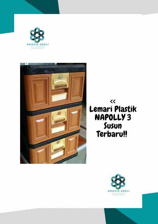 Lemari Plastik / Lemari Plastik Napolly 3,4,5 Susun Terbaru!! | Lazada ...