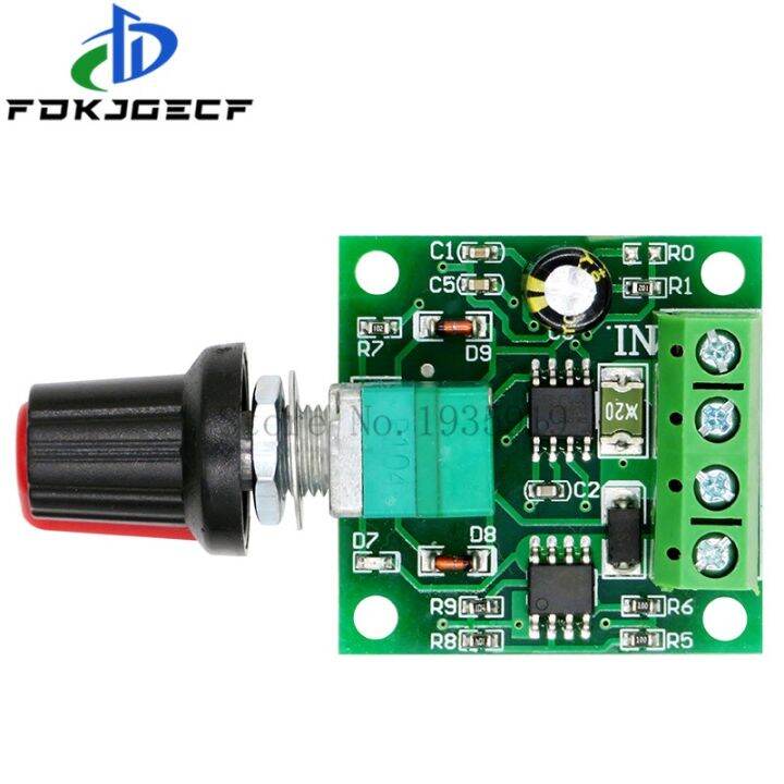 DC 1.8V 3V 5V 6V 12V 2A PWM Motor Speed Controller Low Voltage Motor ...