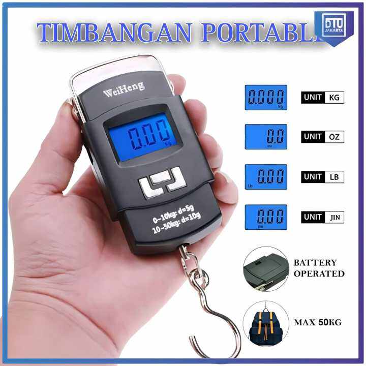 Timbangan Portable 50kg - Portable electronic scale | Lazada Indonesia