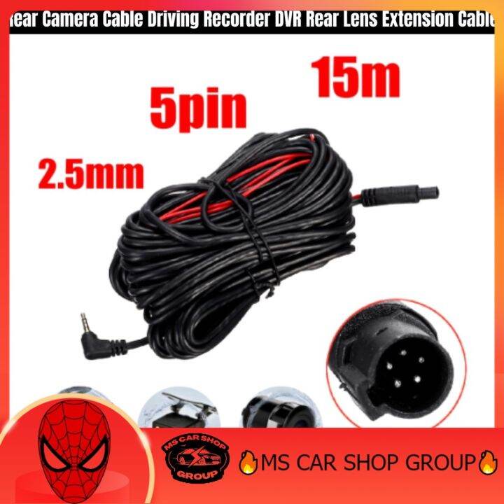 > 5Pin 10M Long Line wiring DashCam Rear Camera Cable Driving Recorder ...