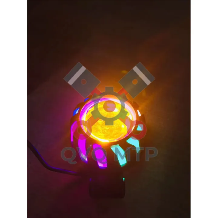 FOG LAMP with 7-Color Lights LED Universal - MOTOLIGHT Motorcycle (QVQ ...
