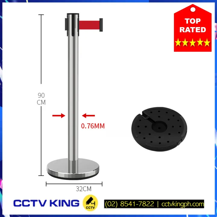 Stanchion Post, Crowd control barrier, Stand Post, Silver Post | Lazada PH