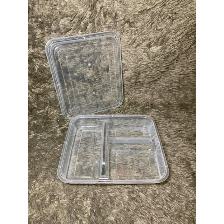 Microwavable Bento Box Clear; 2 / 3 / 4 and 5 Division (10 Pieces ...