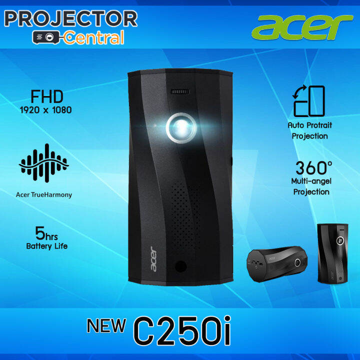 ACER C250i LED PROJECTOR (LED / FULL HD) เครื่องฉายภาพโปรเจคเตอร์ขนาด ...