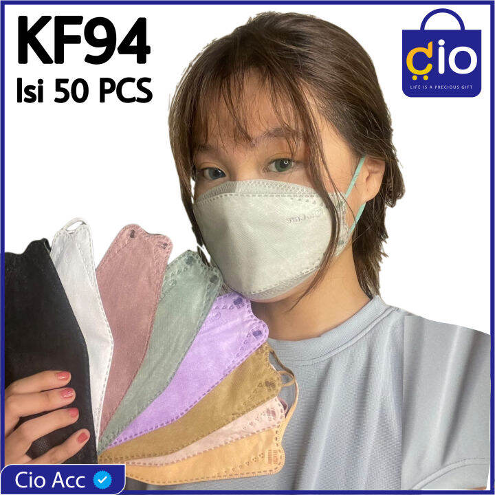 MASKER KF94 1 BOX ISI 50PCS MURAH / KF94 MASKER ISI 50 / KF94 KOREA 4PLY | Lazada Indonesia