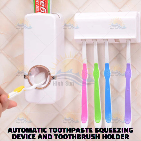 Toothpaste Dispenser Automatic Toothpaste Squeezing Device Hands Free ...