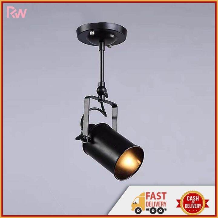 Iron Retro Single Pot Chandelier LED Ceiling Track Light Bar Counter ...