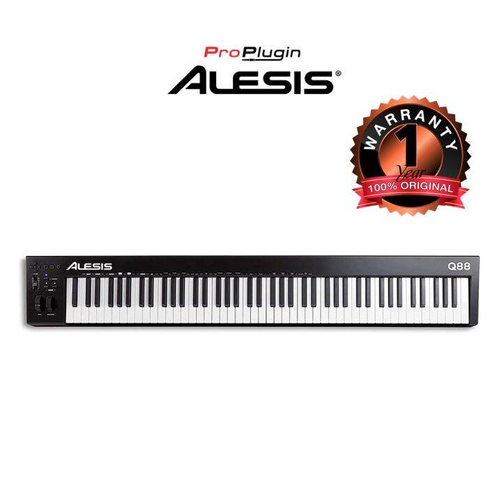 Alesis Q88 MKII มิดี้คีย์บอร์ดใบ้ คีย์บอร์ดไฟฟ้า 88 Key แบบ USB Midi ...