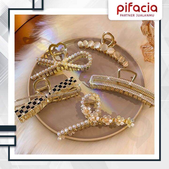 Jepit Rambut Jedai Mutiara Korean Fashion Elegan dan Aesthetic Premium ...