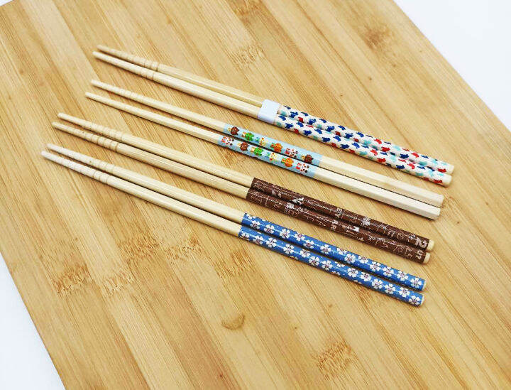 Printed design wooden chopstick 5pair | Lazada PH