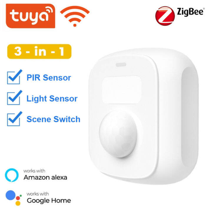 Tuya Wifi Zigbee Mini Human Motion Movement Body PIR Sensor With Light ...
