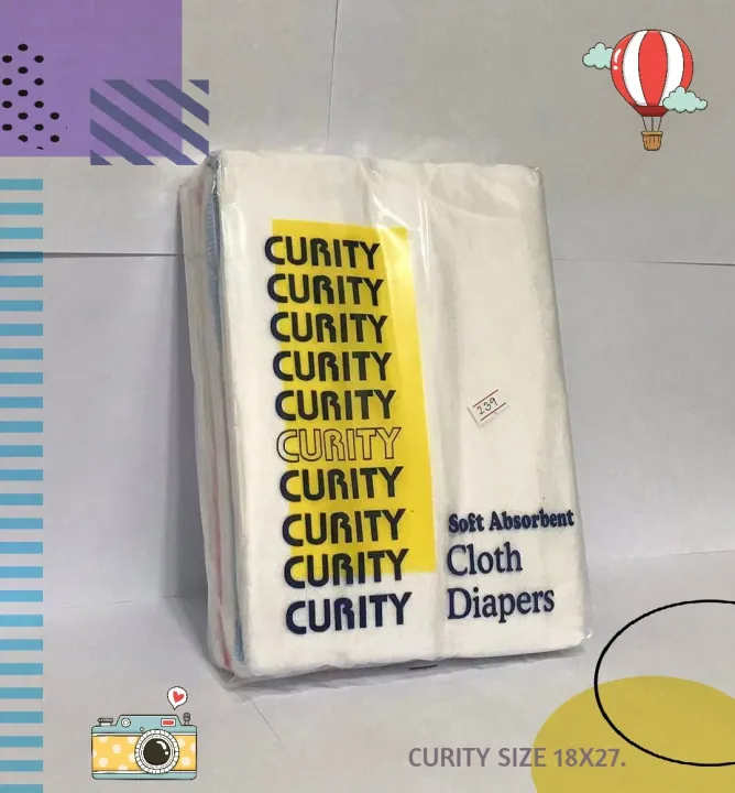 CURITY BABY CLOTH DIAPER Lampin for babies set of 12pcs | Lazada PH