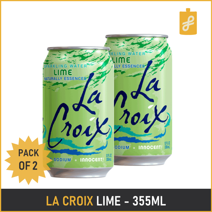 La Croix Lime Sparkling Water 355mL 2 Cans Carbonated Drink | Lazada PH