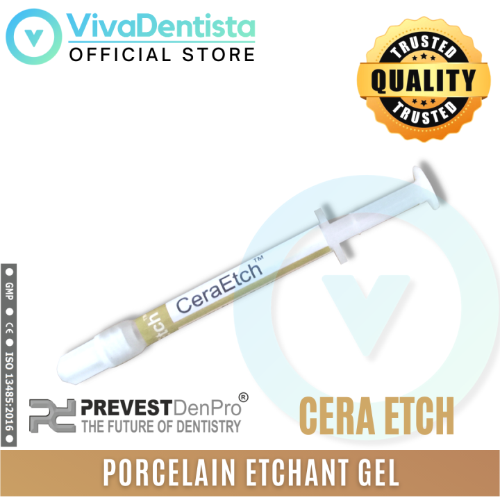 Cera Etch Dental Porcelain Etchant Gel (5% Buffered Hydrofluoric Acid ...