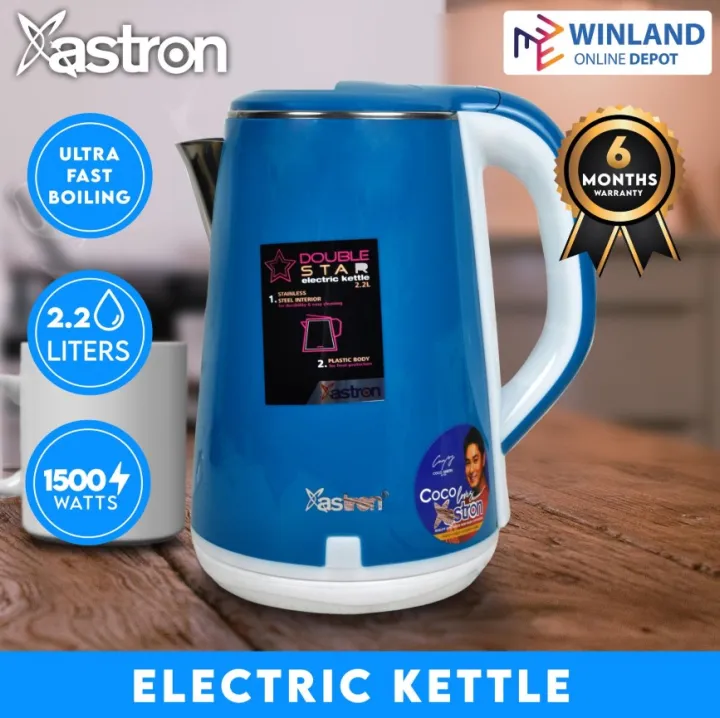ASTRON Original Double Star Double Layer Electric Kettle Water Heater 2 ...