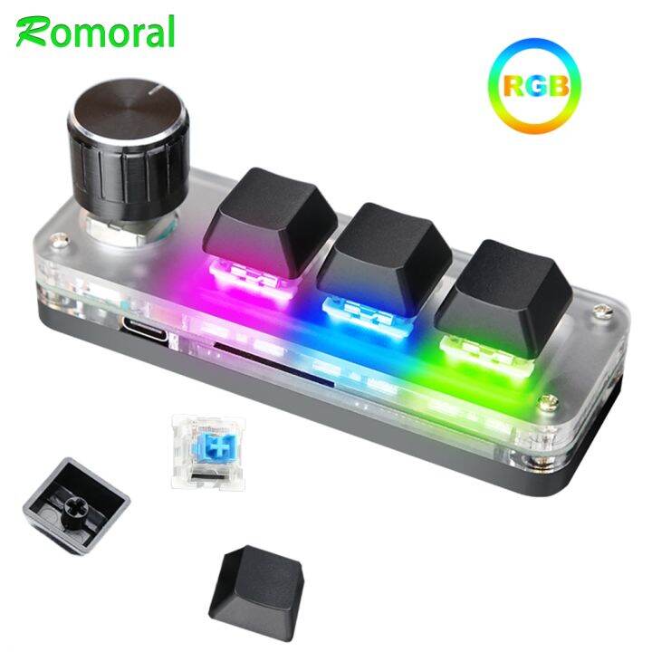 USB Custom Keyboard Volume Button Knob Programming Macro Gaming ...