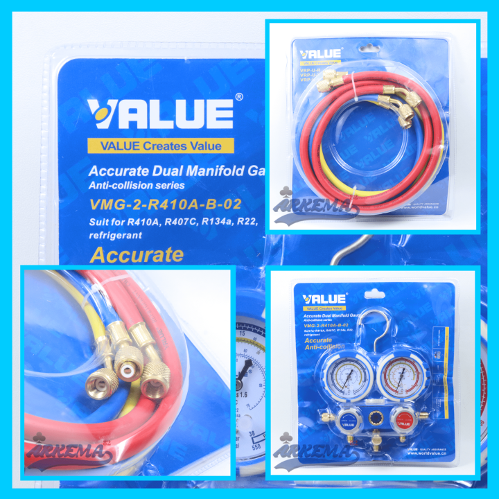 MANIFOLD DOUBLE R22 SET | MANIFOLD ANALYSER R22 VALUE | MANIFOLD VALUE ...