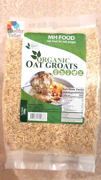 MH Food Organic Oat Groats 500g | Lazada