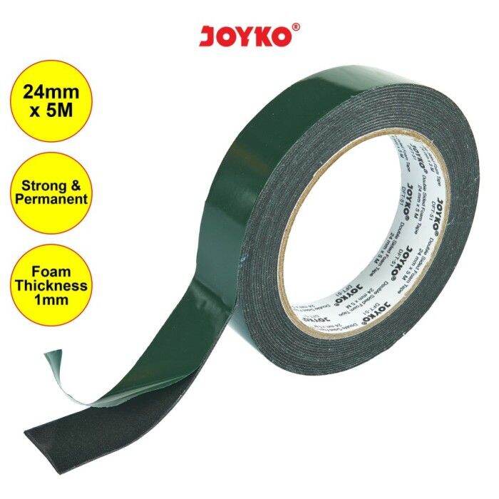 Double Sided Foam Tape 24mm Joyko DFT-51 | Lazada Indonesia