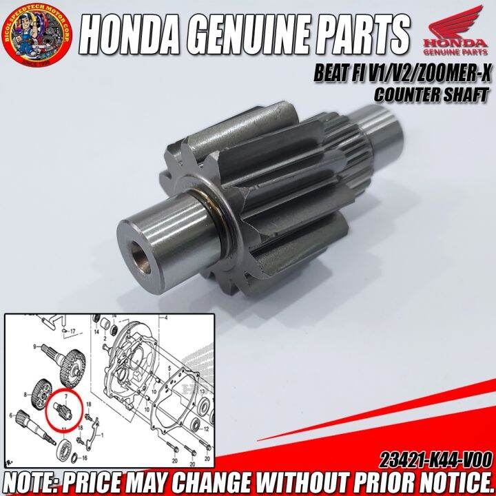 BEAT Fi V1&V2/ZOOMER-X COUNTERSHAFT (HPI) (GENUINE: 23421-K44-V00 ...
