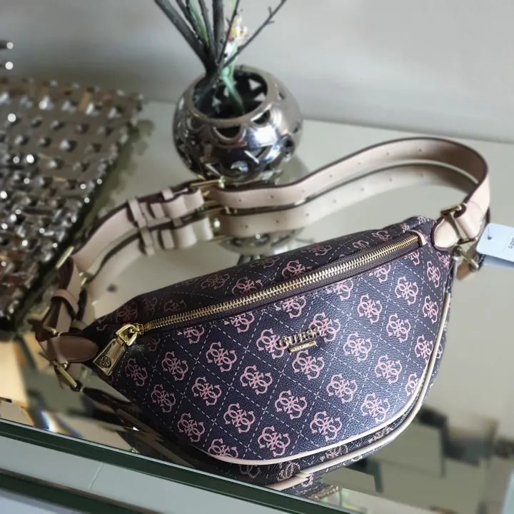 Guaranteed Original Guess Fanny Pack Large Belt Bag In Signature ...