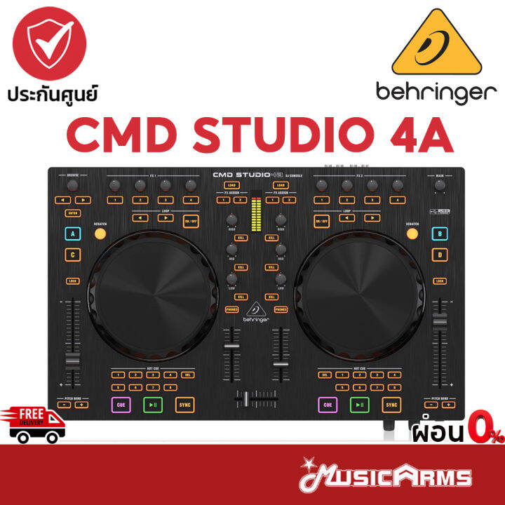Behringer CMD-STUDIO-4A เครื่องเล่นดีเจ DJ Controller CMD STUDIO 4A ประกันศูนย์ Music Arms ...