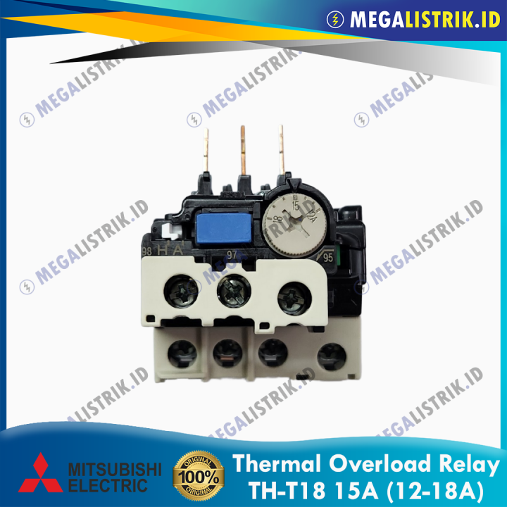 MITSUBISHI TH-T18 15A (12-18A) / THERMAL OVERLOAD RELAY KONTAKTOR THT18 ...