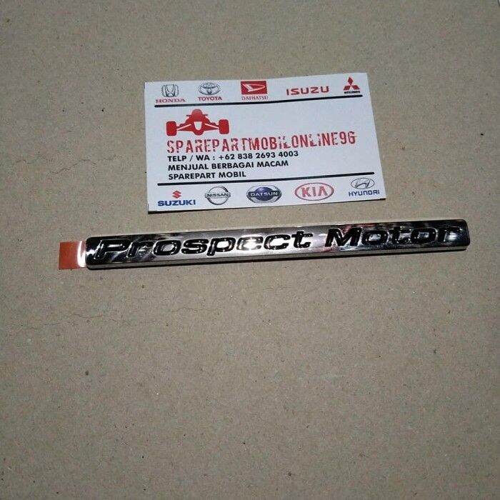 Emblem Logo Tulisan Belakang PROSPECT MOTOR Honda Brio OEM MURAH ...