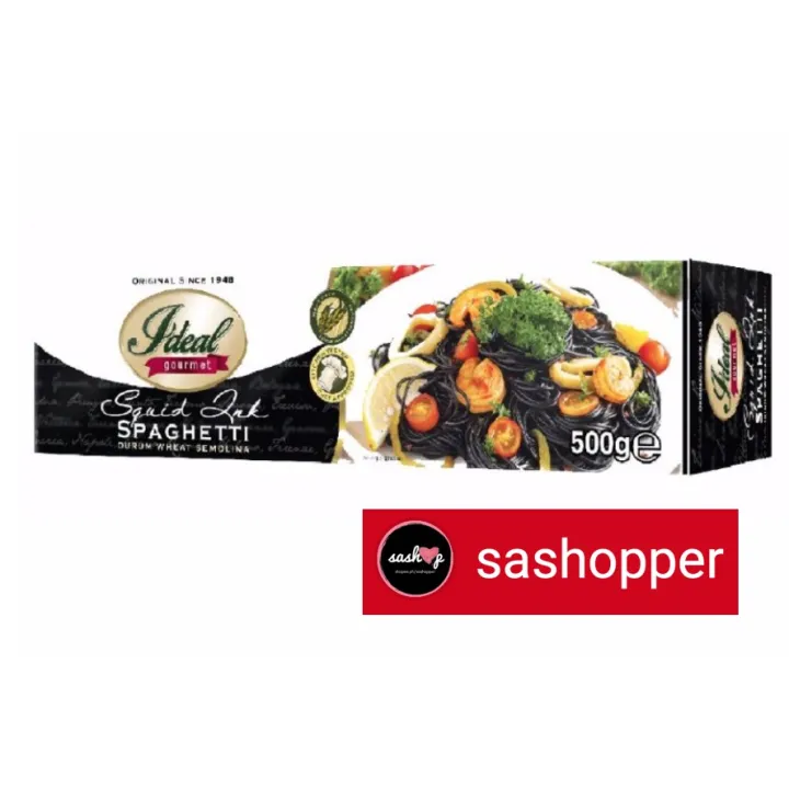 IDEAL Squid Ink Spaghetti 500 grams | Lazada PH