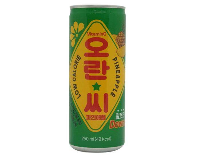 Donga Otsuka Oran-C Pineapple Sparkling Juice Can 250ml Korean Foods ...