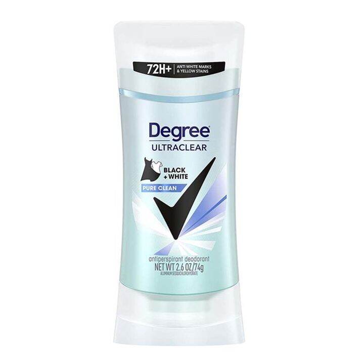 Degree Ultraclear Black+White Antiperspirant Deodorant, Pure Clean 74g ...