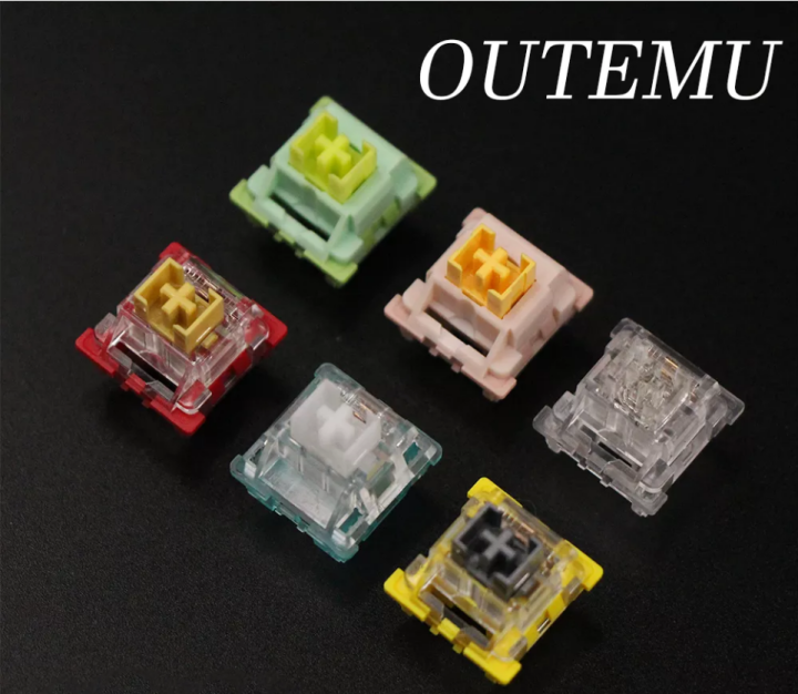 Outemu Switches Mechanical Keyboard Switch 3Pin Silent Clicky Linear Tactile Similar Holy Panda ...
