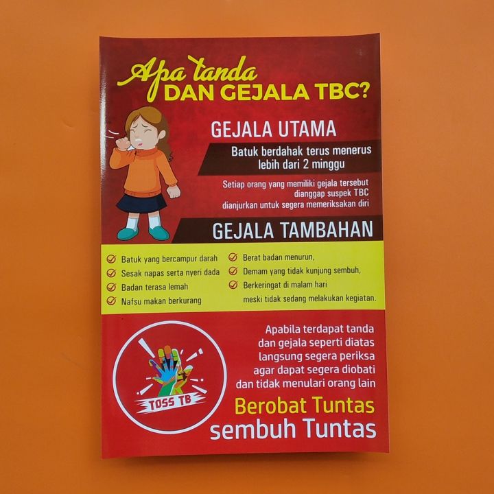 Poster Tanda dan Gejala TB, Poster TBC, Poster Tuberculosis, Laminating Glossy | Lazada Indonesia