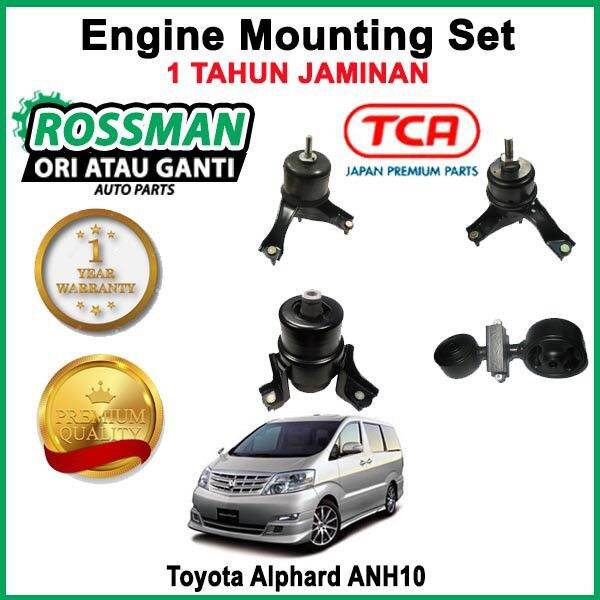 Toyota Alphard ANH10 2.4 TCA Engine Mounting Set 1 Year Warranty | Lazada