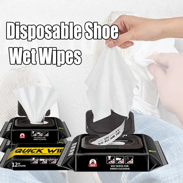 30pcs Sheet Shoe Wet Wipes Disposable Wet Clean Leather Sandals ...