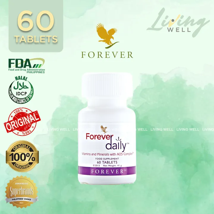 Forever Daily Vitamins and Minerals with Aloe Vera (60 Tablets) | Lazada PH
