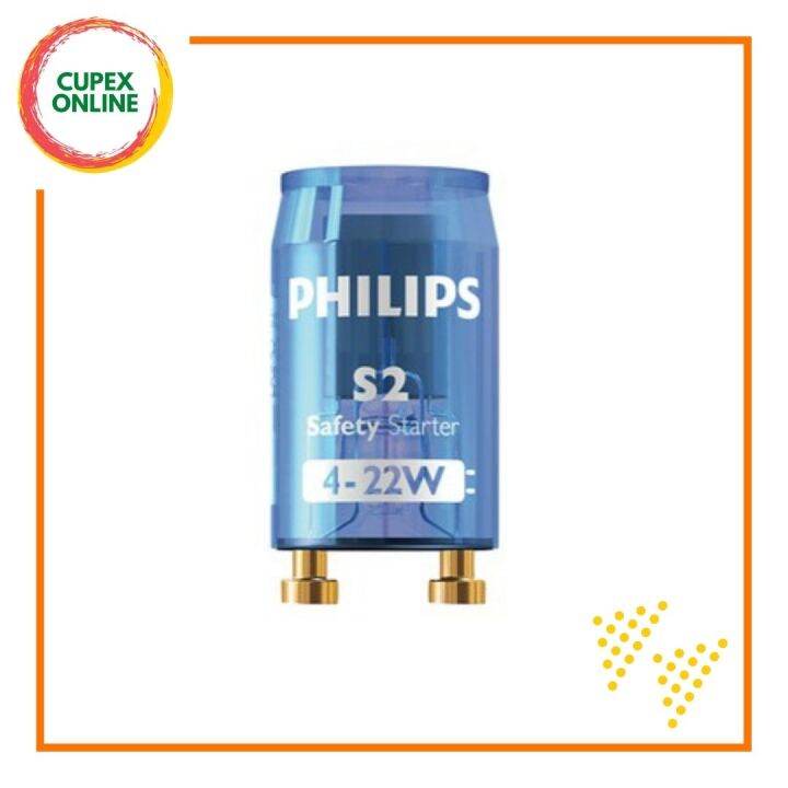 Philips Fluorescent Tube Starter S2 4-22W 220-240V | Lazada