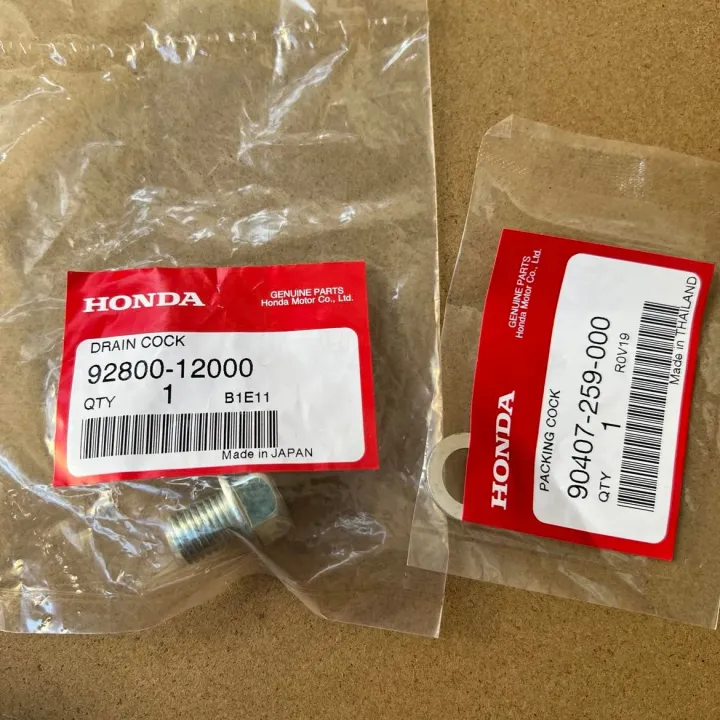 [Honda Genuine] Drain Plug & Washer TMX/XRM/WAVE/RS125/RS150 | Lazada PH