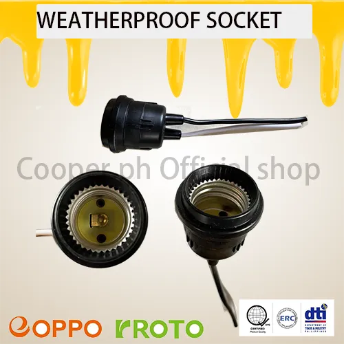 EOPPO 103 E27 WeatherProof Socket | Lazada PH
