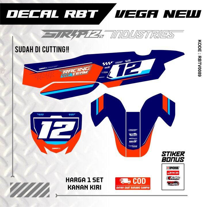 DECAL RBT VEGA NEW DECAL TRAIL COSTUM KODE RBTV0089 | Lazada Indonesia
