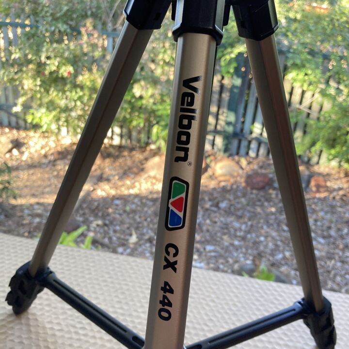 VELBON CX-440 Camera Tripod Adjustable 3-section Aluminium Silver ...