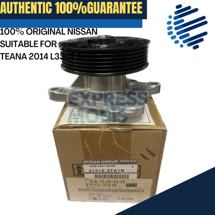 100% ORIGINAL NISSAN SENTRA WATER PUMP 21010-3TA1B TEANA 2014 L33L 2.5 ...