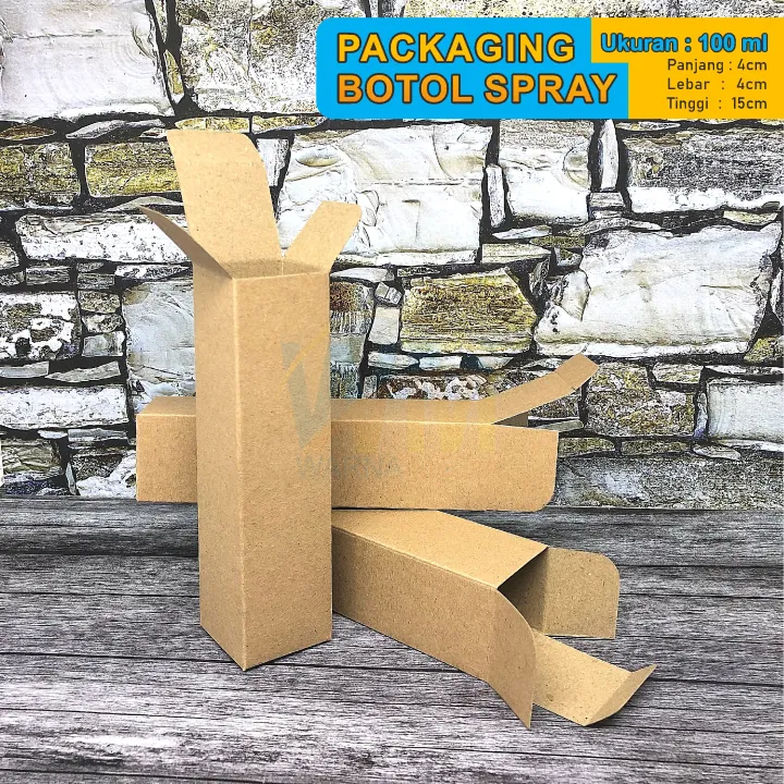 (Isi 50pcs) Box Botol Spray / Kemasan Botol 100ml / Packaging Botol ...