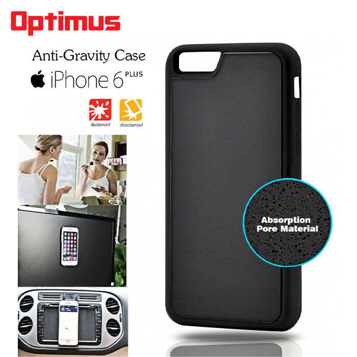 Stick Anywhere Micro Suction Anti Gravity Case For Iphone 6 Plus - Black | Lazada PH