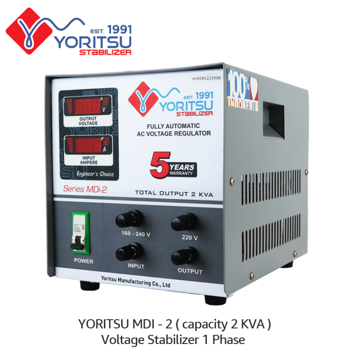 Stabilizer Listrik Stavolt Listrik Avr Yoritsu MDi 2 kVA | Lazada Indonesia