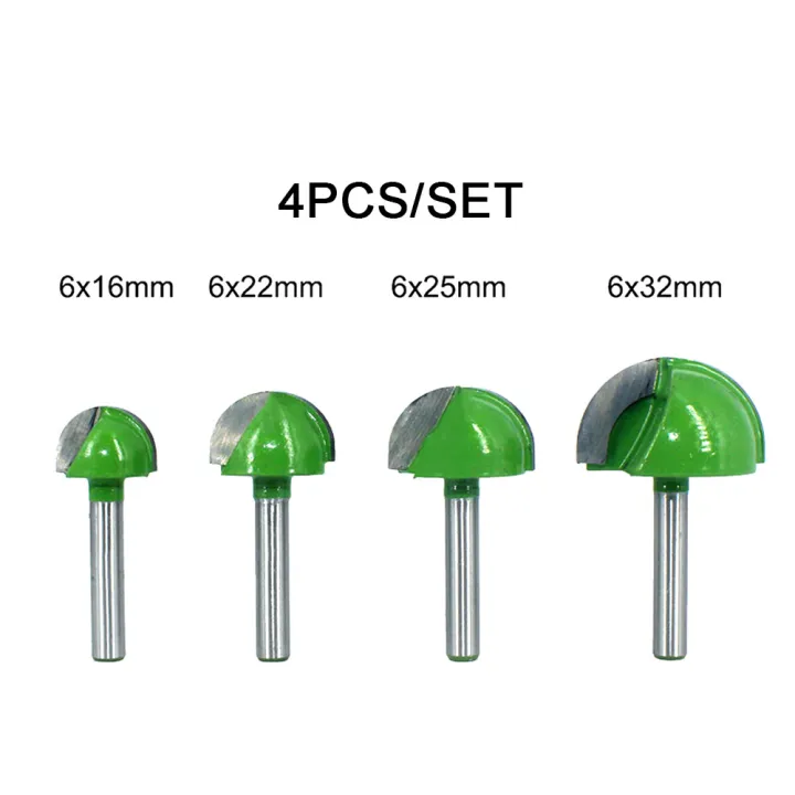 TOOLNEST 1/4 inch Shank Router Bits Round Nose Cove Core Box Cutter ...