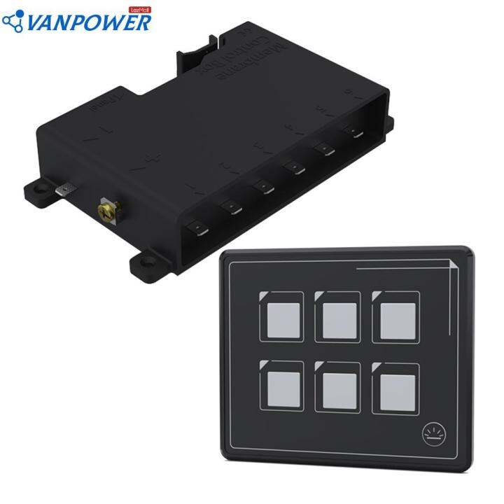 6P LED Touch Control Box Bluetooth-compatible Touch Control Panel APP ...