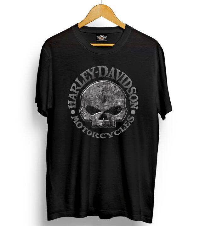 KAOS BAJU MOTOR BIKER HARLEY DAVIDSON SKULL LOGO | Lazada Indonesia