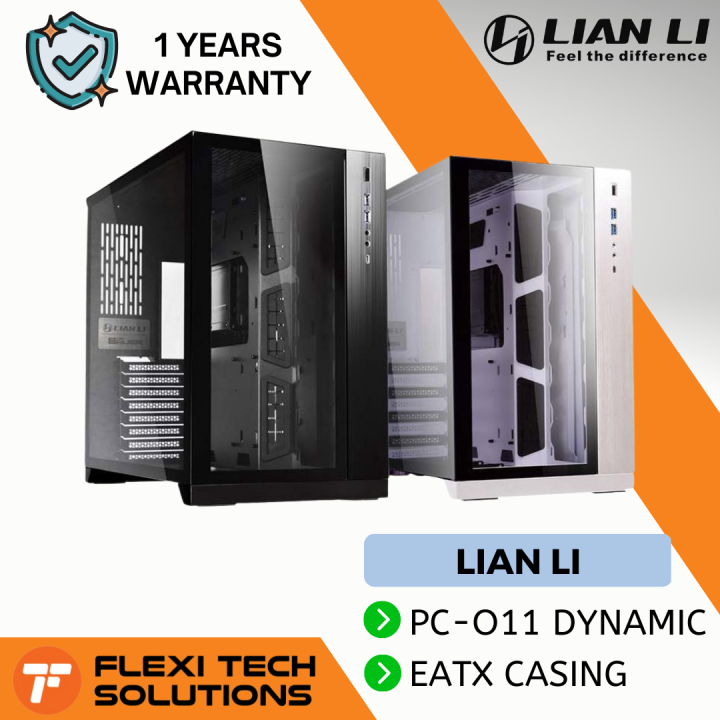 Flexi Tech LIAN LI PC-O11 DYNAMIC PC Desktop E-ATX Case Black / White ...